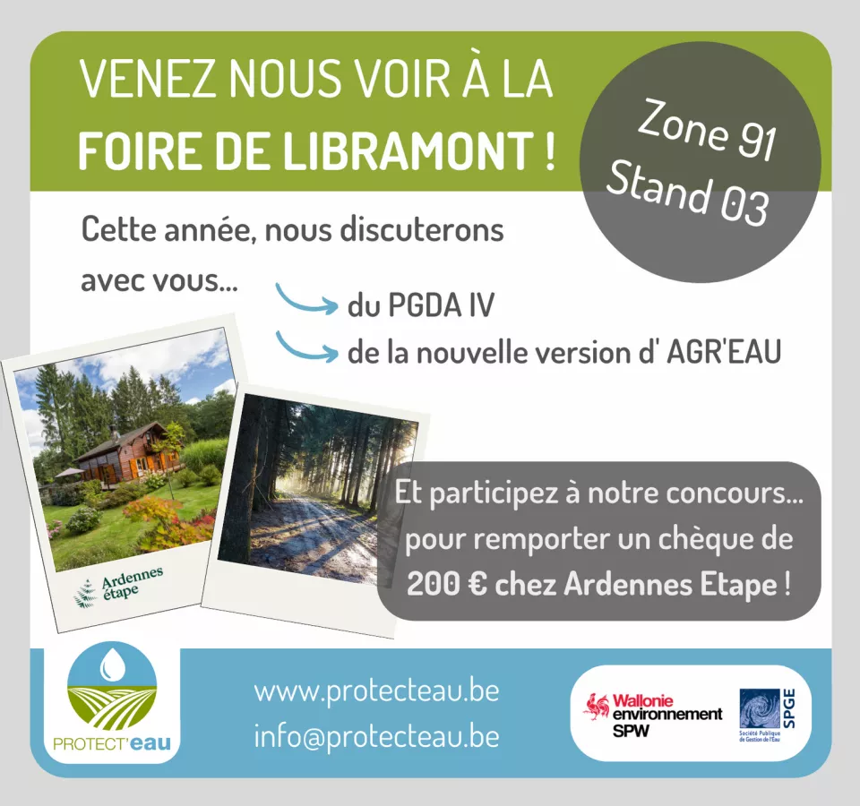 Venez nous voir à la Foire de Libramont ! | PROTECT’eau